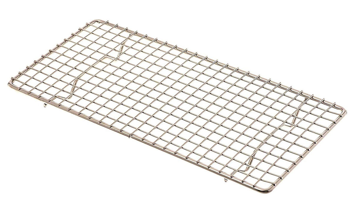 Update International 5" x 10" Rectangular Chrome-Plated Wire Pan Grate ...
